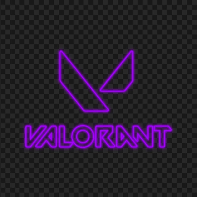 HD Valorant Neon Purple Logo With Symbol PNG | Citypng