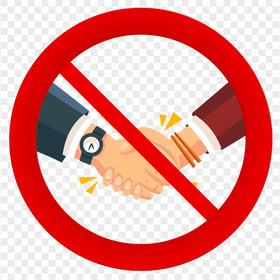No Hand Shake Covid 19 Safety Icon Vector | Citypng