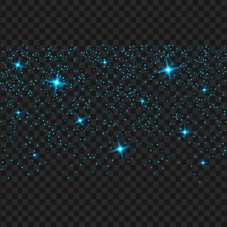 Blue Sparkling Stars Sky Background PNG Image | Citypng