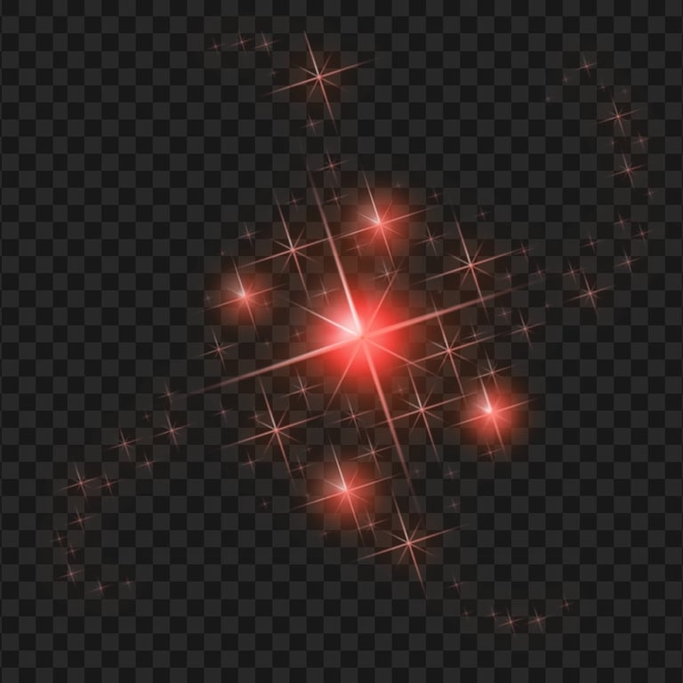 HD Red Sparkle Effect Stars Transparent PNG | Citypng