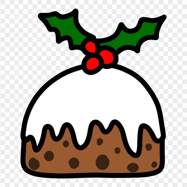 HD PNG Drawing Vector Christmas Pudding | Citypng