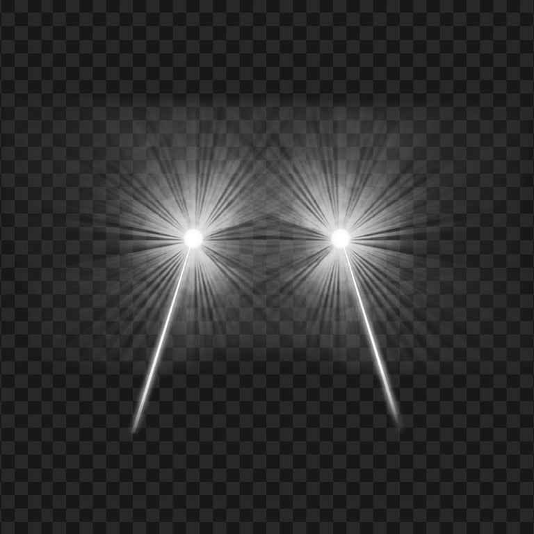 HD White Eyes Laser Lens Flare Effect PNG | Citypng
