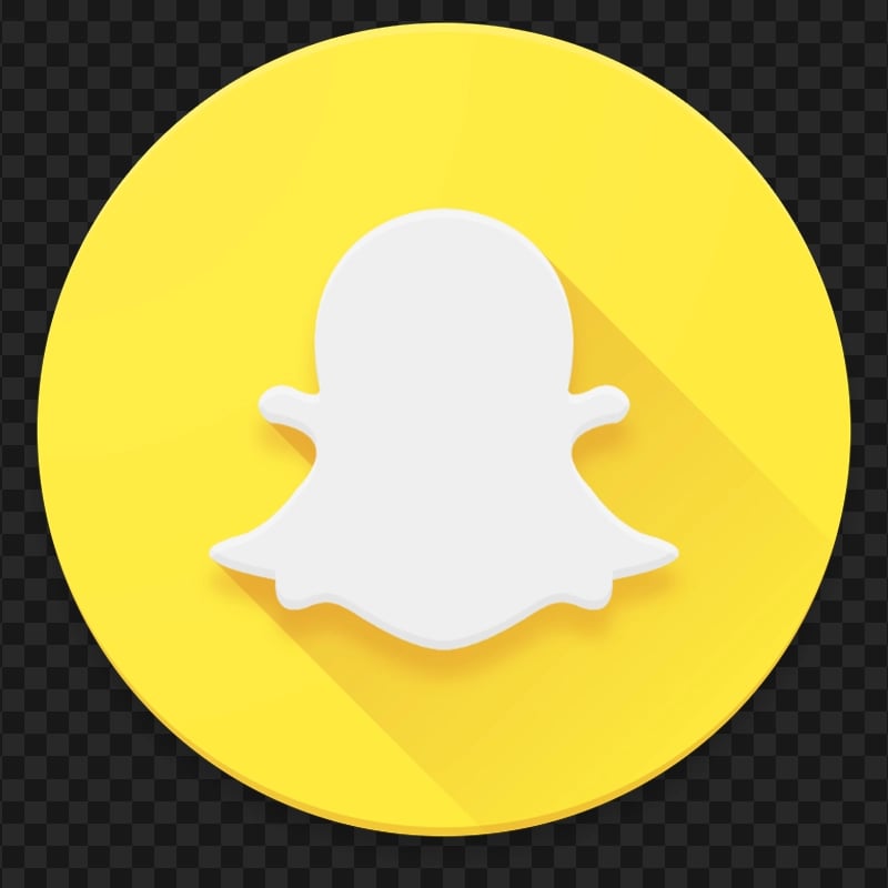 Round Circle Snapchat Illustration Logo Icon PNG | Citypng
