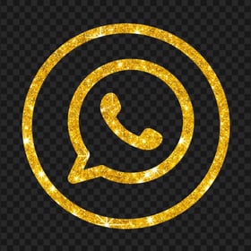 HD Gold Official Whatsapp Wa Watsup Logo Icon PNG | Citypng