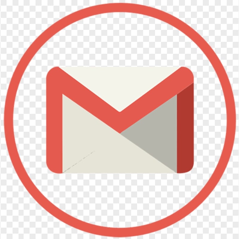 Flat Round Icon Contains Gmail Logo | Citypng