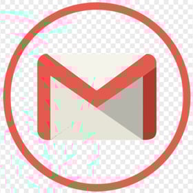 Red Round Gmail Logo Icon Vector | Citypng