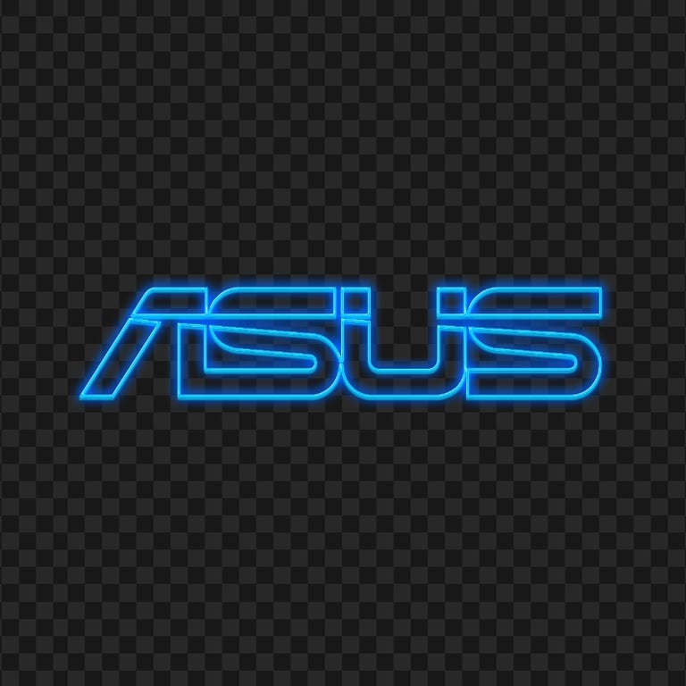Blue Asus Neon Logo Transparent Background | Citypng