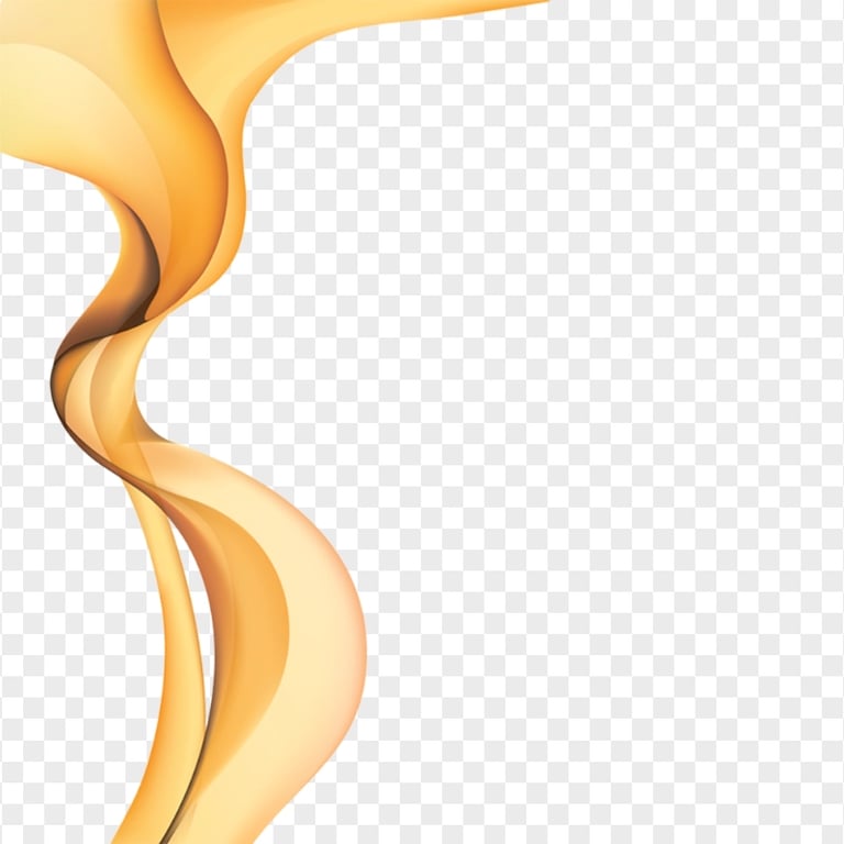 Golden Wavy Abstract Transparent Background | Citypng