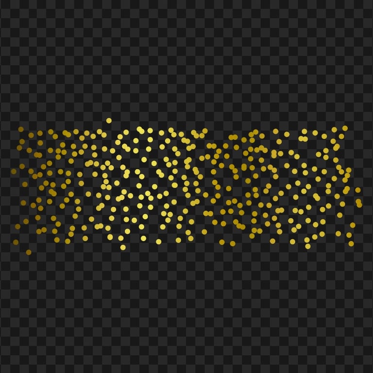 HD Gold Dots Glitter Effect Transparent PNG | Citypng