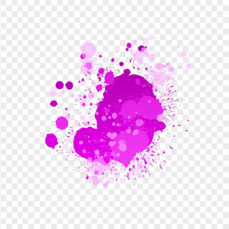 HD Splash Effect Of Pink Paint Transparent Background | Citypng