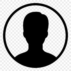 Profile User Round White Icon Symbol PNG | Citypng