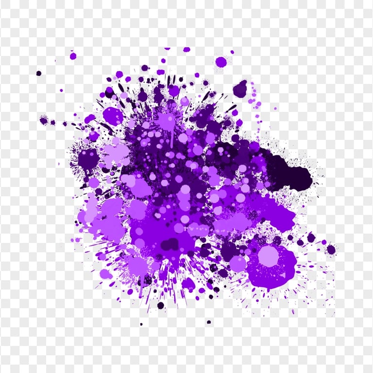 HD Purple Brush Paint Colour Splash Transparent Background | Citypng