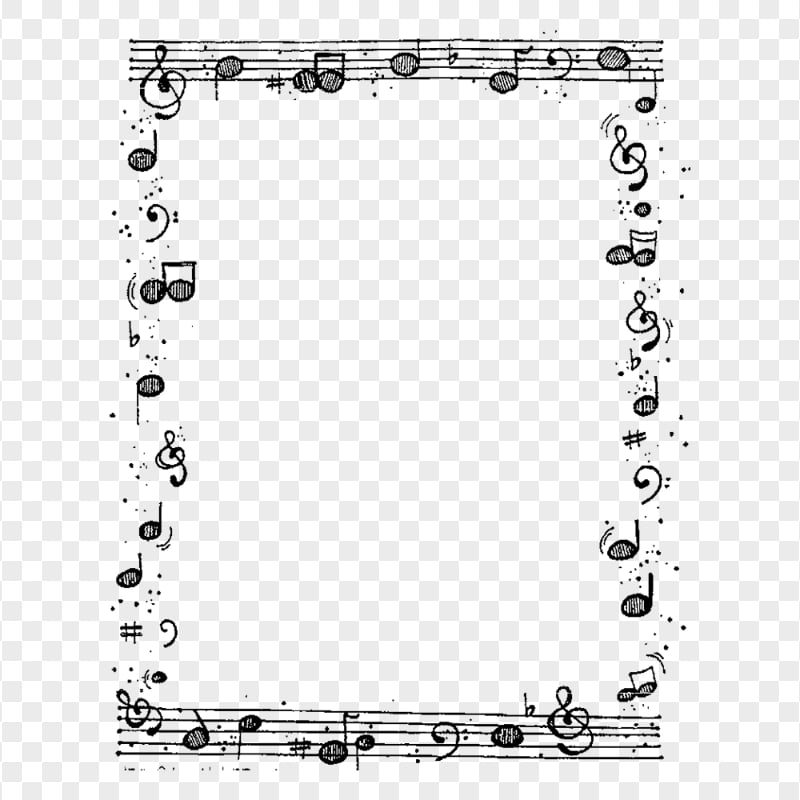 Download Musical Notes Frame PNG | Citypng