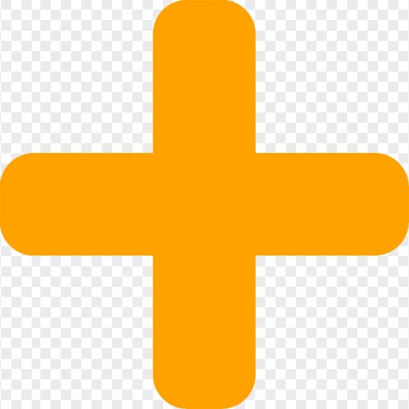 Transparent Add Insert Orange Icon Symbol | Citypng