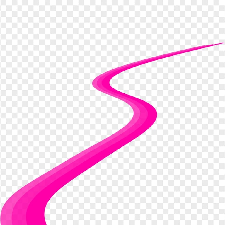 Pink Curved Curve Line PNG | Citypng