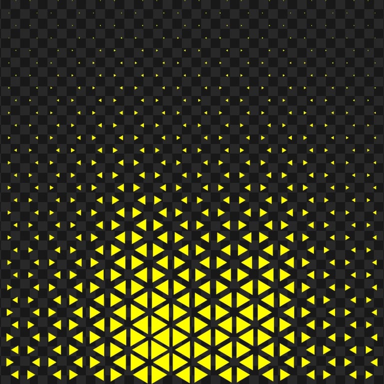 HD Yellow Halftone Triangle Dots Abstract Pattern PNG | Citypng