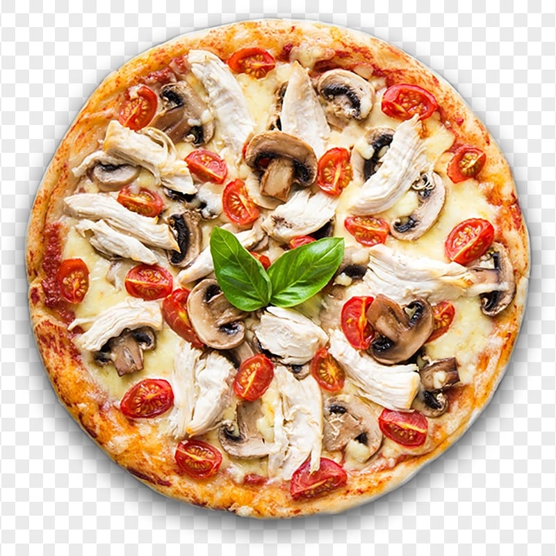 Chicken Pizza Italian Food Transparent Background | Citypng