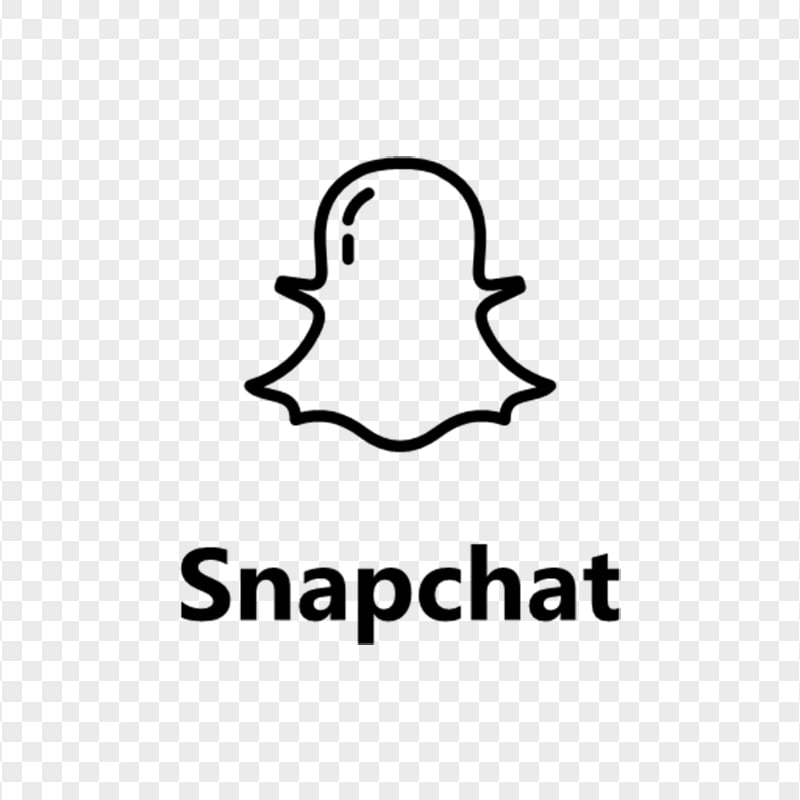 Snapchat Black Logo Icon UI SVG PNG Image | Citypng