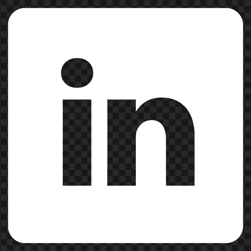 HD Square White Outline Linkedin Icon PNG | Citypng