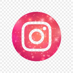HD Pink Outline Glitter Instagram IG Logo Icon PNG | Citypng