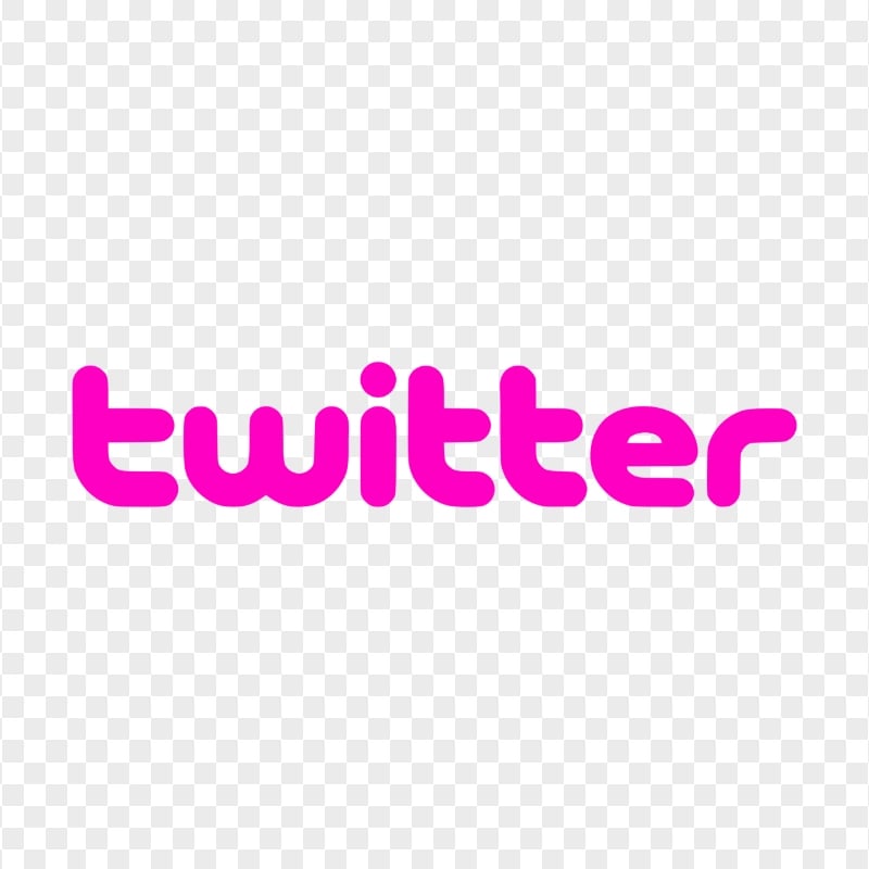 HD Twitter Pink Text Logo PNG | Citypng