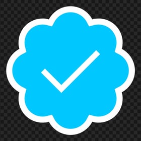 HD Black Twitter Verified Tick Icon PNG | Citypng