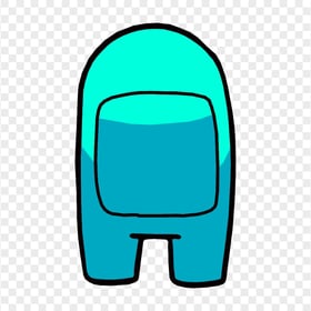 HD Among Us Green Character Back View PNG | Citypng