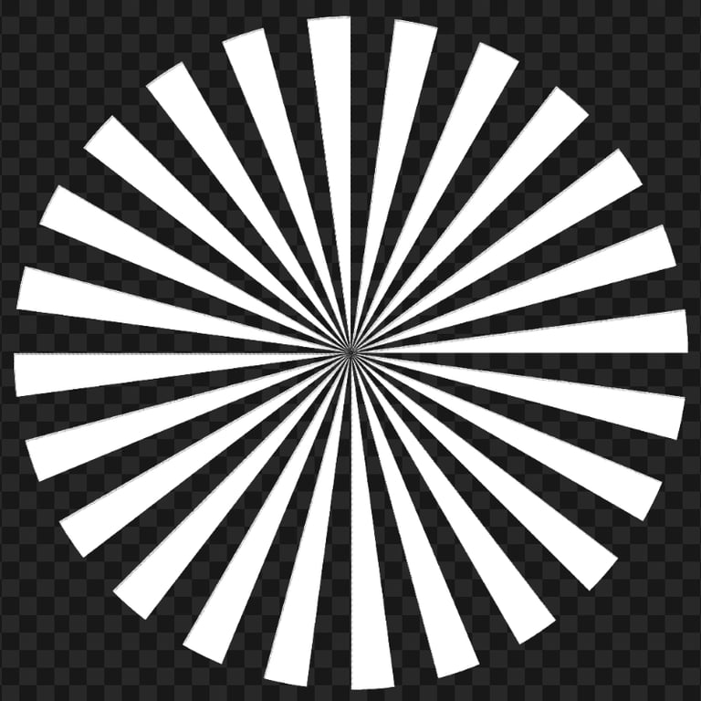 Abstract Black Rays Sunburst Circle Transparent PNG | Citypng