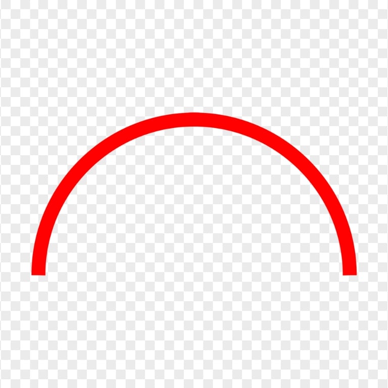 PNG Red Half Semi Circle Border Frame | Citypng