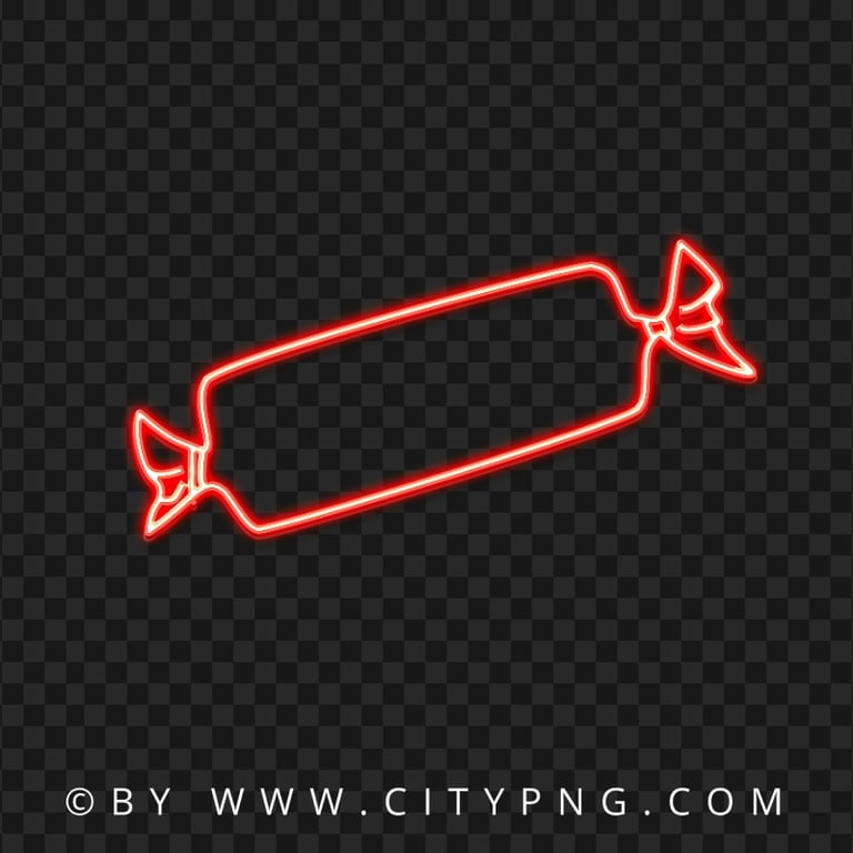 HD Red Neon Border Square Frame PNG | Citypng