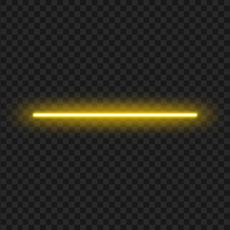 HD Yellow Neon Line Light PNG | Citypng