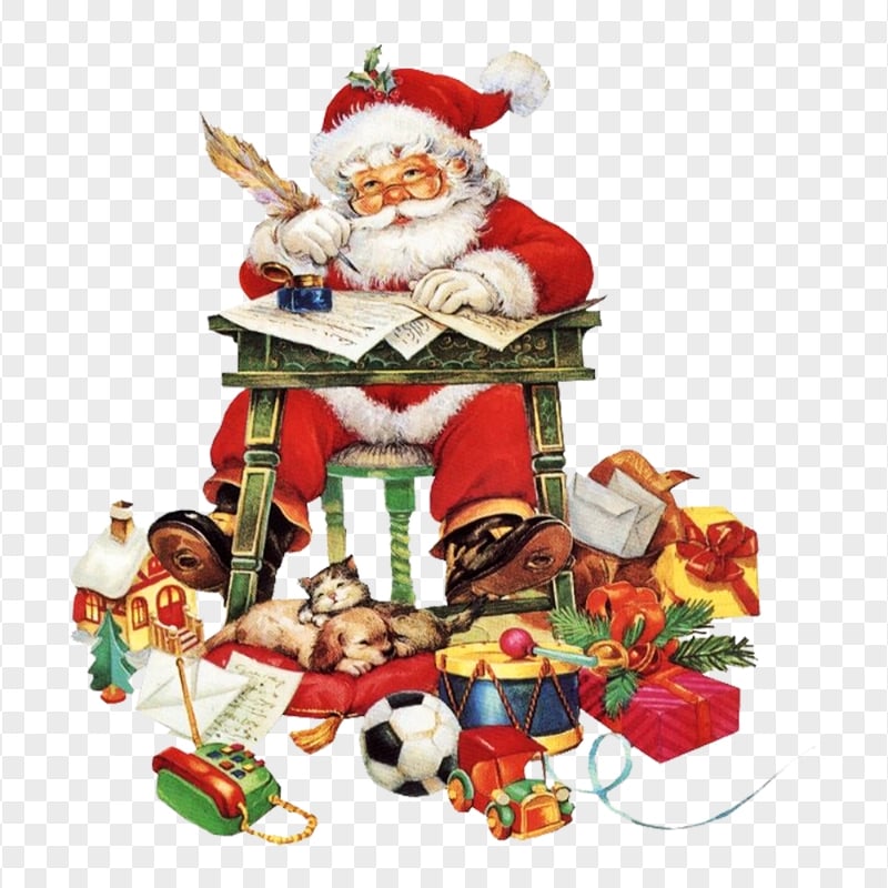 Watercolor Santa Write Christmas Letters Illustration | Citypng