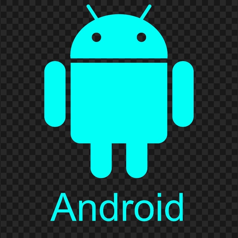 Transparent Light Blue Android Robot Logo Icon | Citypng