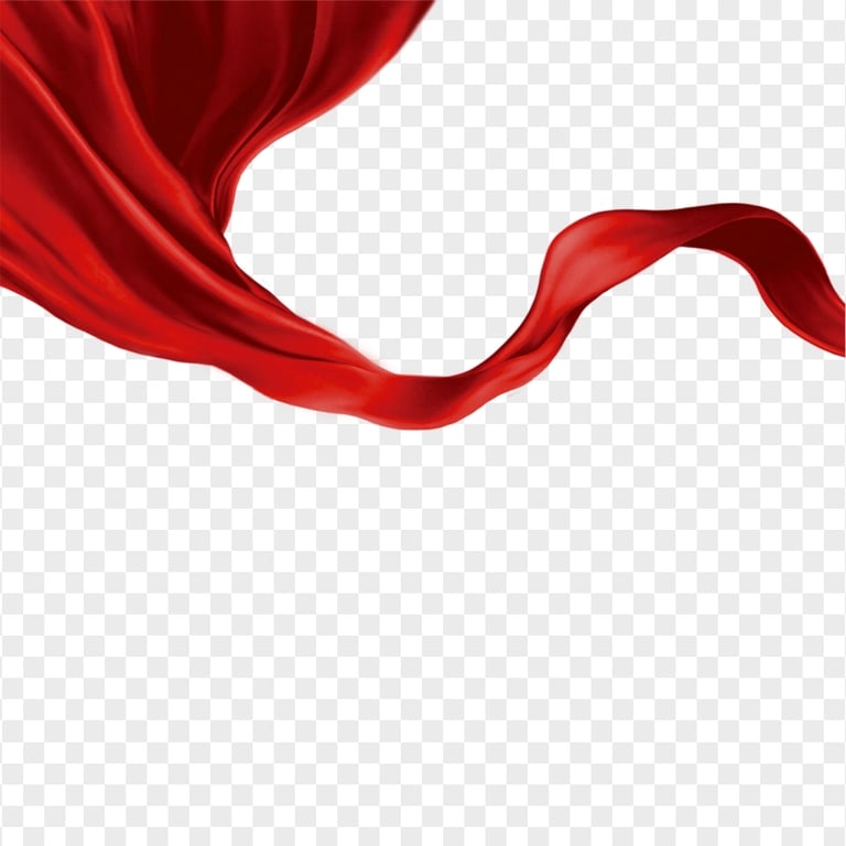 Download Red Fabric Textile Ribbon Silk PNG | Citypng