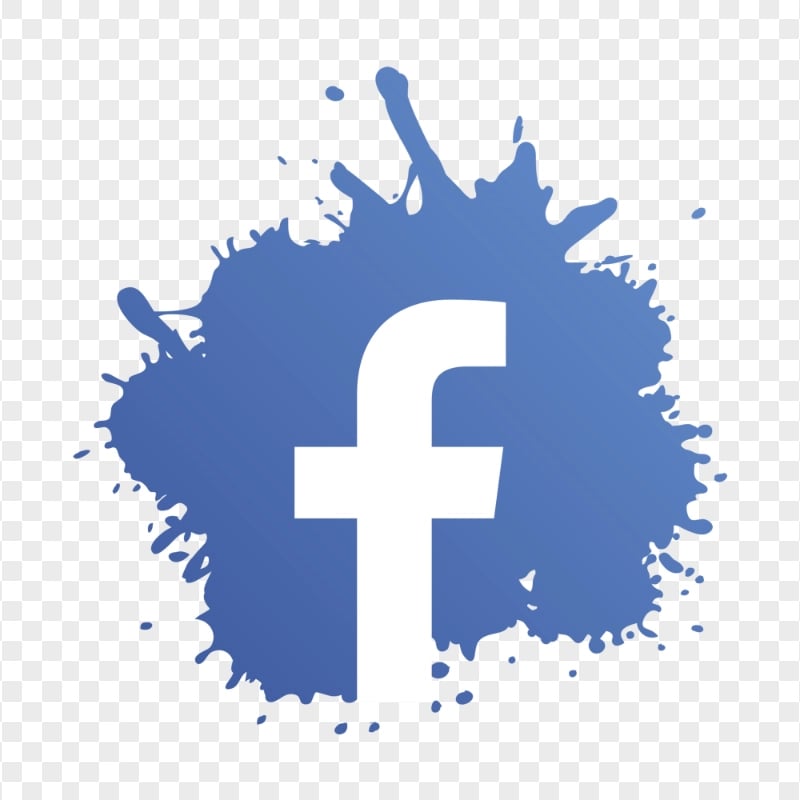 Facebook Logo Splash Design Icon | Citypng