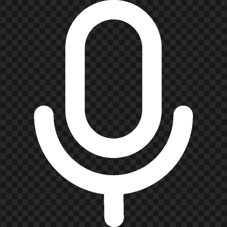 Microphone Studio Voice Recorder White Icon PNG IMG | Citypng