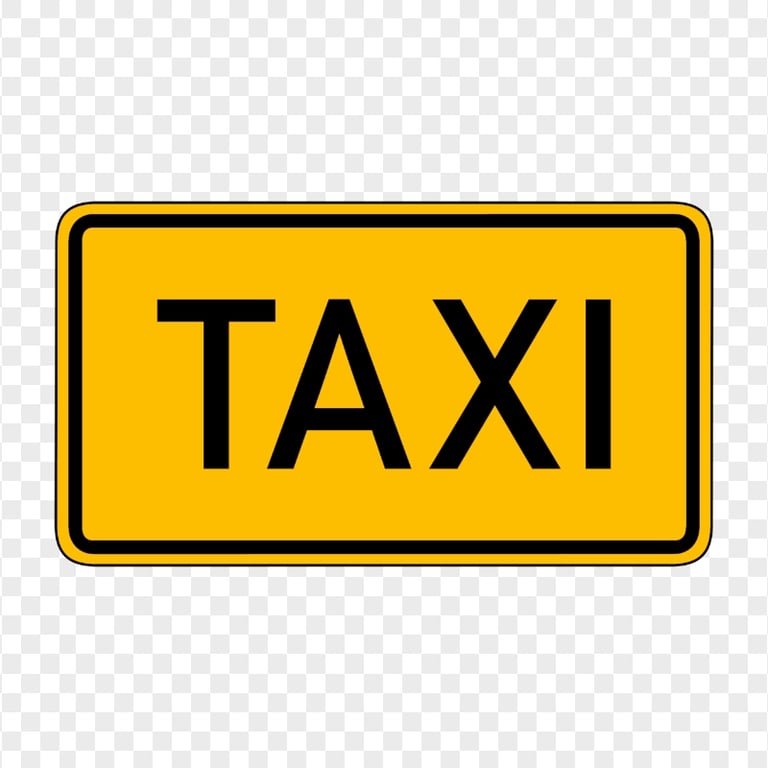 PNG Yellow Sign Logo Taxi Zone Icon | Citypng