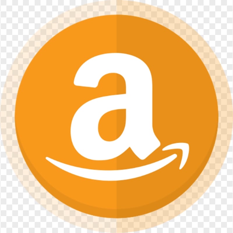 Flat Round Orange Amazon Logo Icon | Citypng