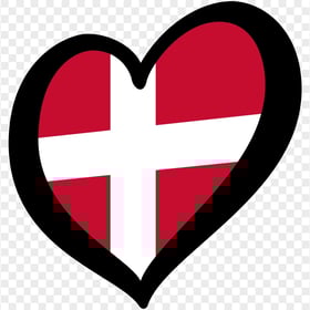 Download Love Denmark Flag Heart PNG | Citypng