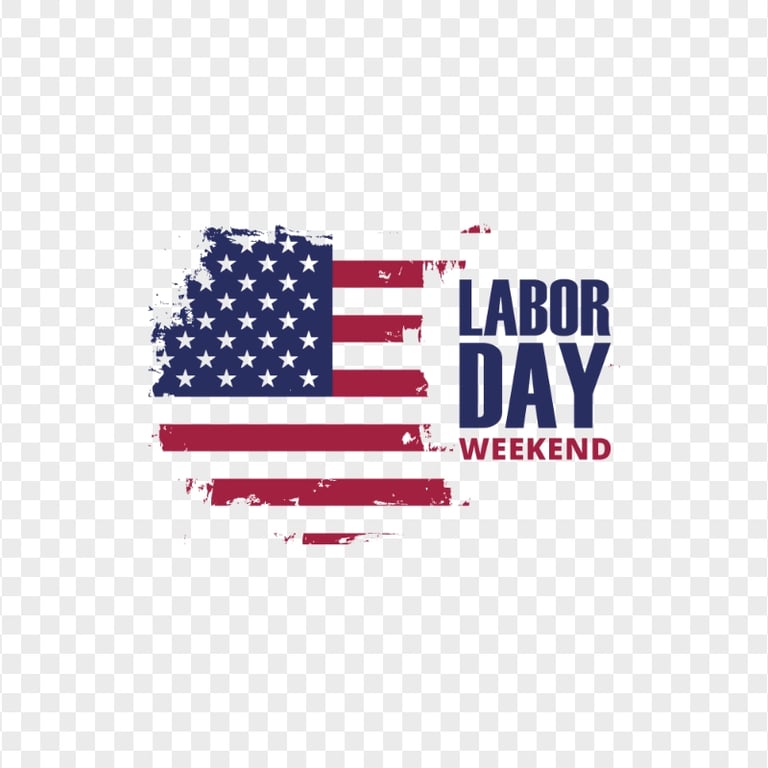 Vector Labor Day Weekend With USA Flag | Citypng