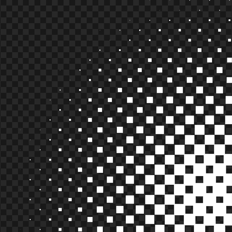 White Square Halftone Pattern Corner | Citypng