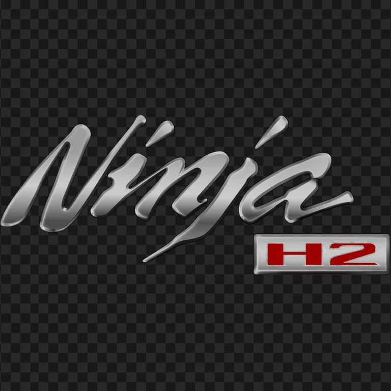 Ninja Kawasaki H2 Logo Emblem Image PNG | Citypng