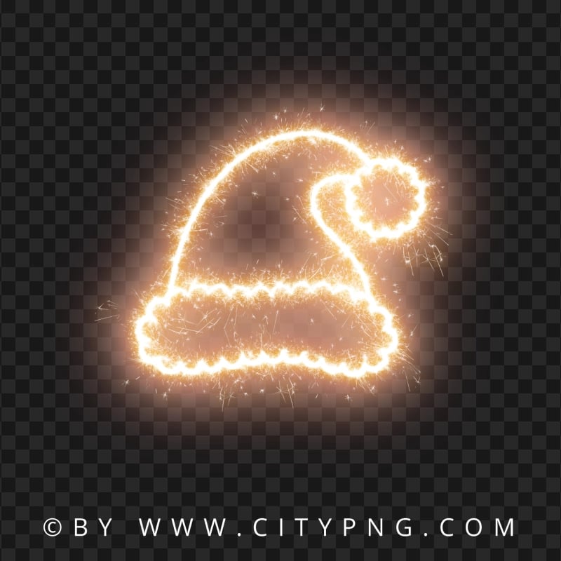 Christmas Sparkle Santa Hat HD PNG | Citypng