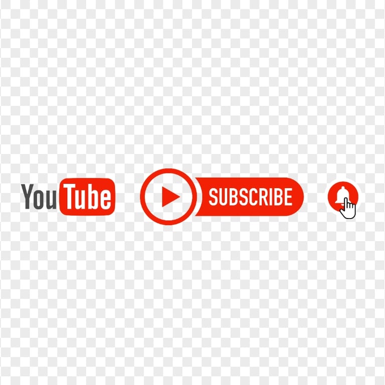 HD Youtube Logo & Subscribe Button With Bell Icon PNG | Citypng
