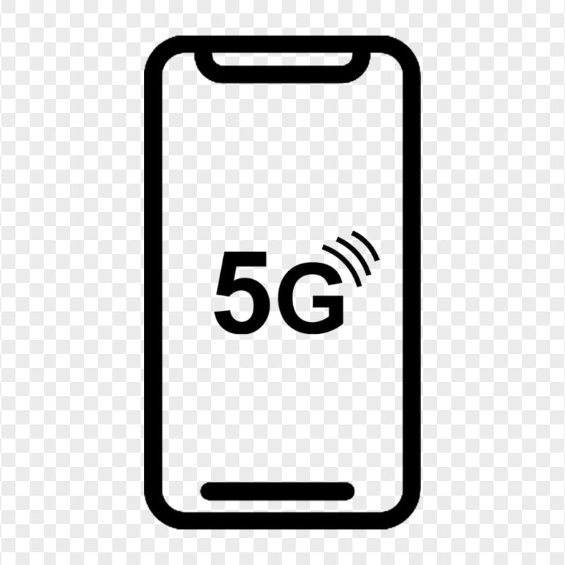 5G Smartphone Black Icon PNG | Citypng