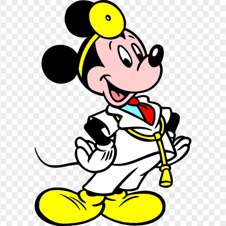Mickey Mouse Doctor Character Cartoon PNG Image | Citypng