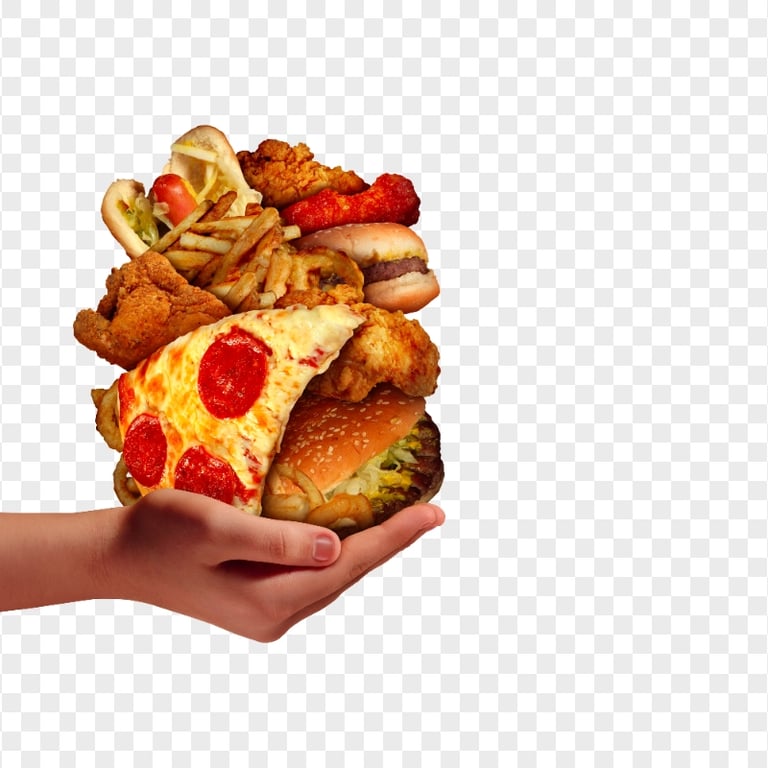 HD Junk Food Hand Transparent Background | Citypng