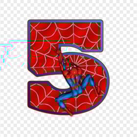 HD Spider Man Number 6 Six FREE PNG | Citypng