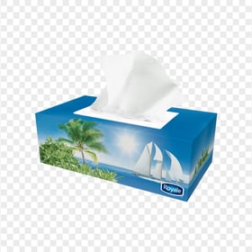 Blue Handkerchief Facial Tissues Hygiene Paper Box | Citypng