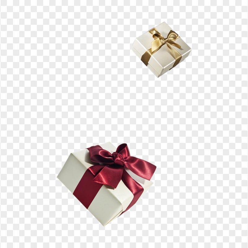 Two Real Gifts Boxes Flying Floating | Citypng